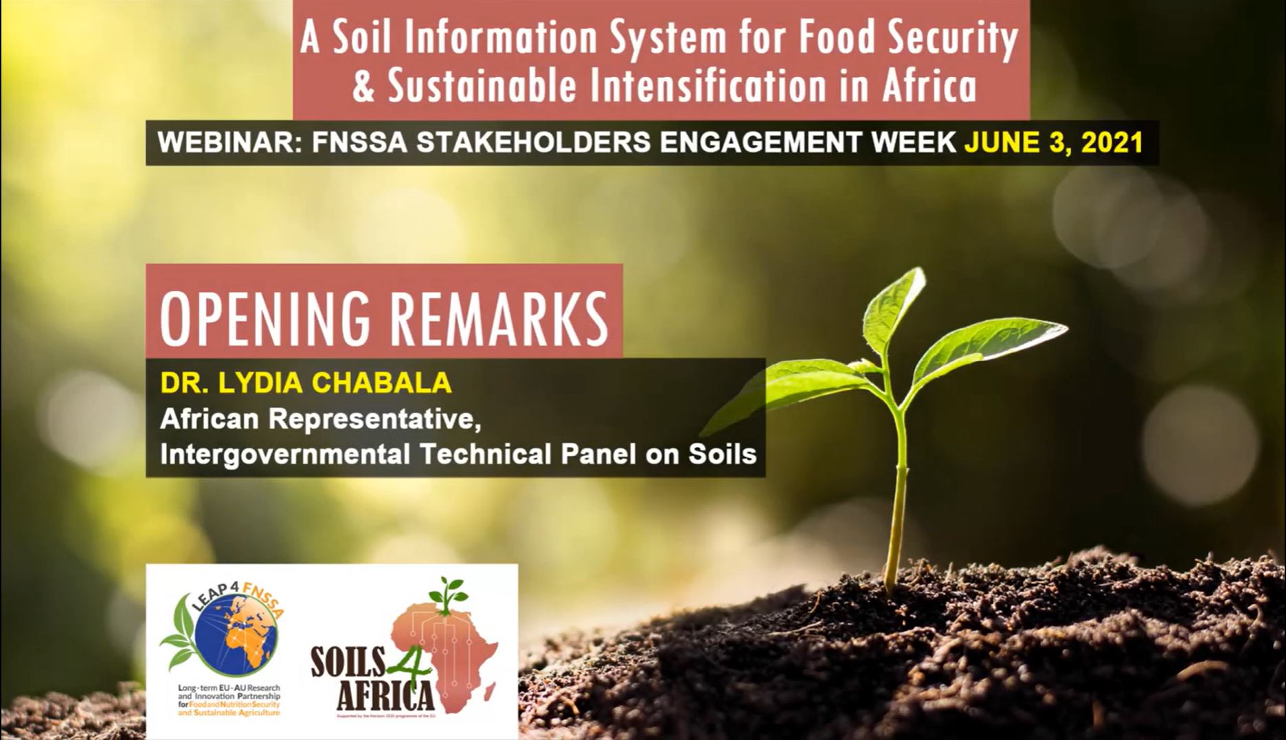 Dr Lydia Chabala - A Soil Info System for Food Security and Sustainable ...